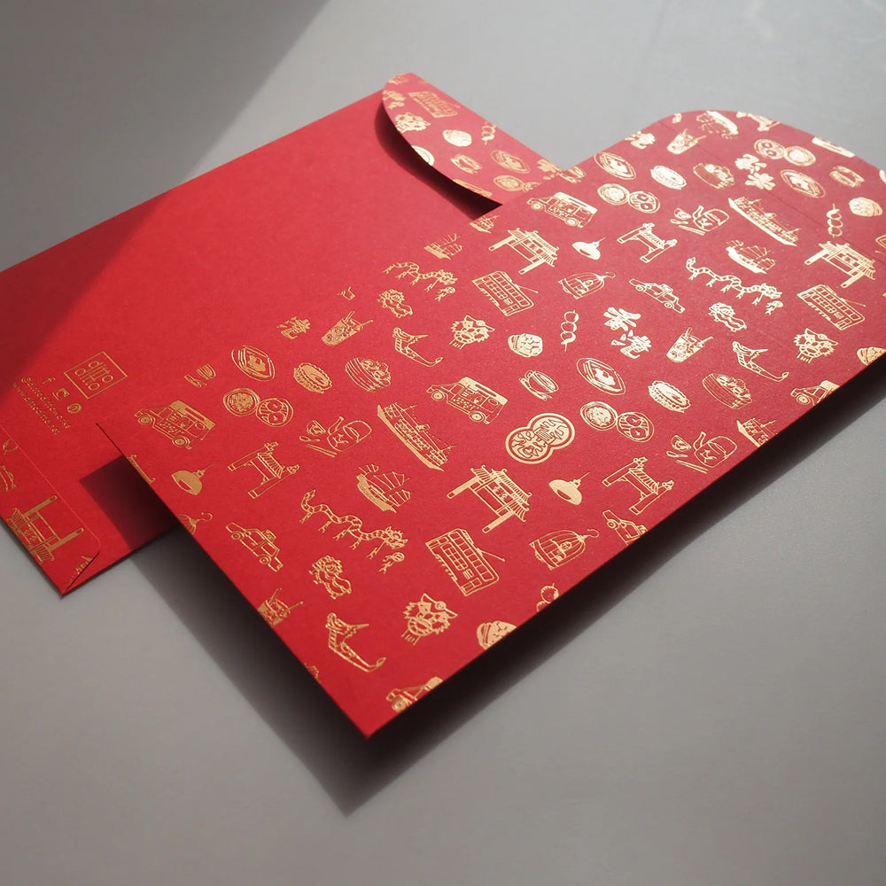 Hong Kong Pattern Lai See Envelope (set of 6)