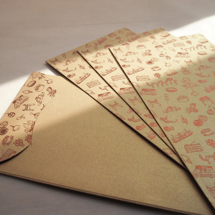 Hong Kong Pattern Lai See Envelope (set of 6)