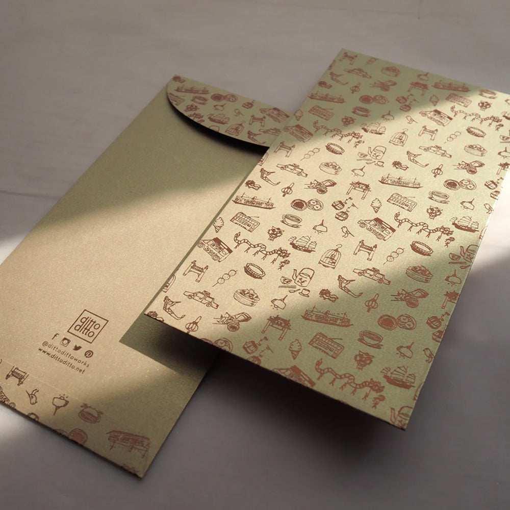 Hong Kong Pattern Lai See Envelope (set of 6)